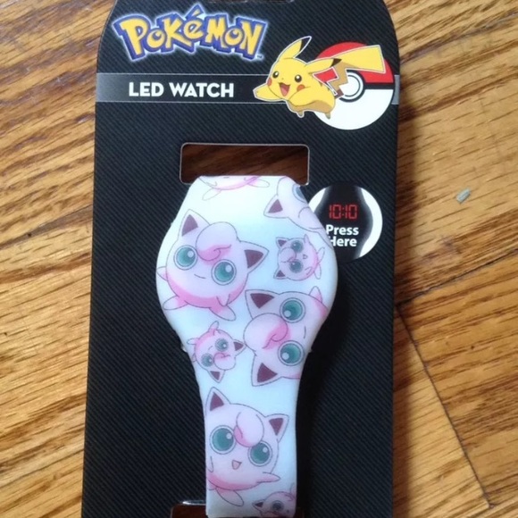 Pokemon | Accessories | Pokemon Jigglypuff Silicone Led Watch New Nwt ...